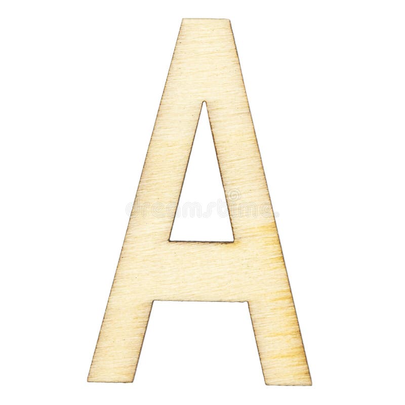 Letter a of Wood with Wooden Texture Stock Photo - Image of type ...