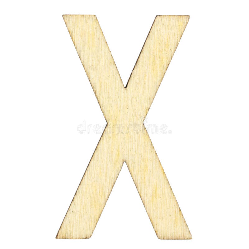 Letter X of Wood with Wooden Texture Stock Photo - Image of capital ...