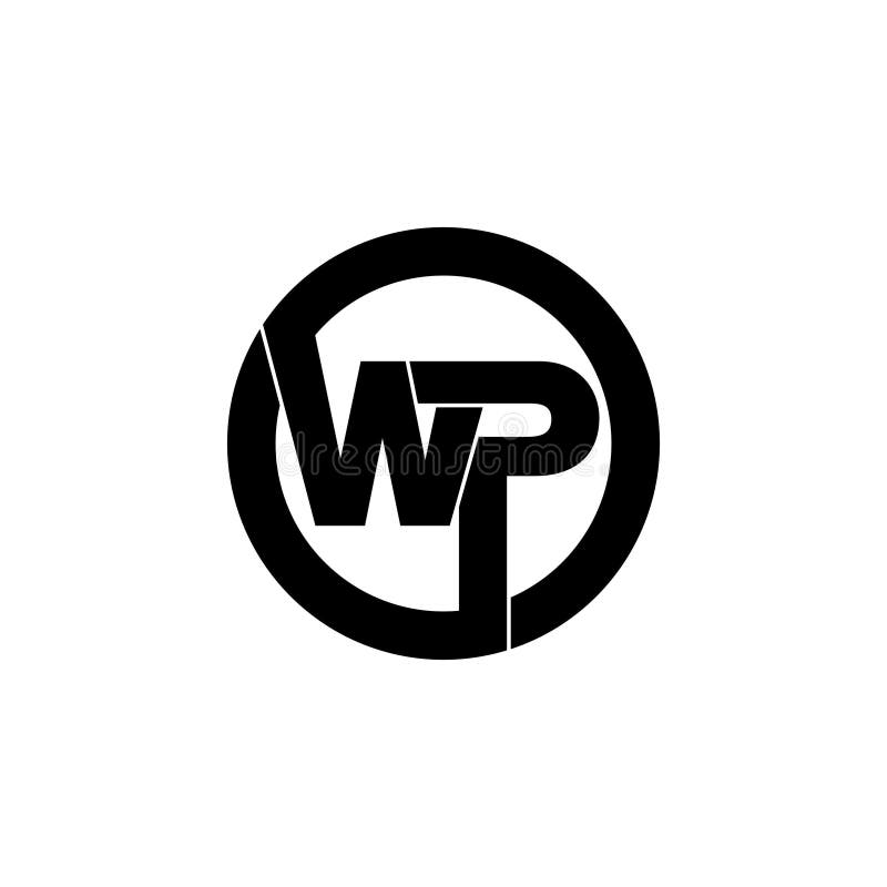 Letter WP Simple Monogram Logo Icon Design. Stock Vector - Illustration ...