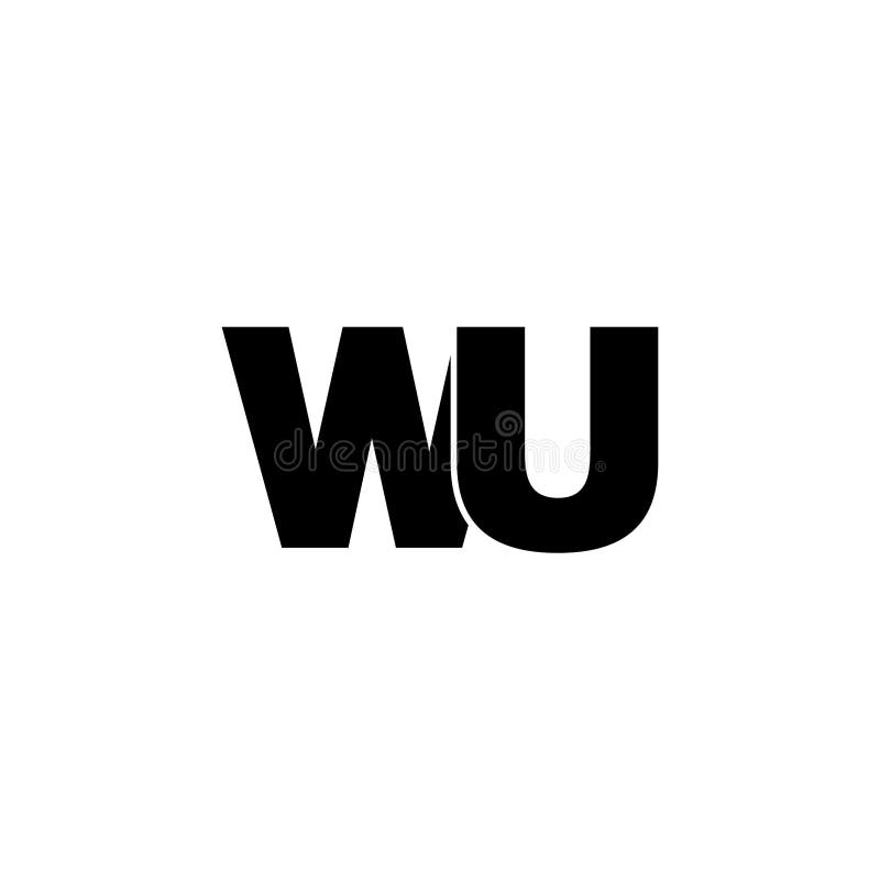 Letter WU Simple Monogram Logo Icon Design. Stock Vector - Illustration ...