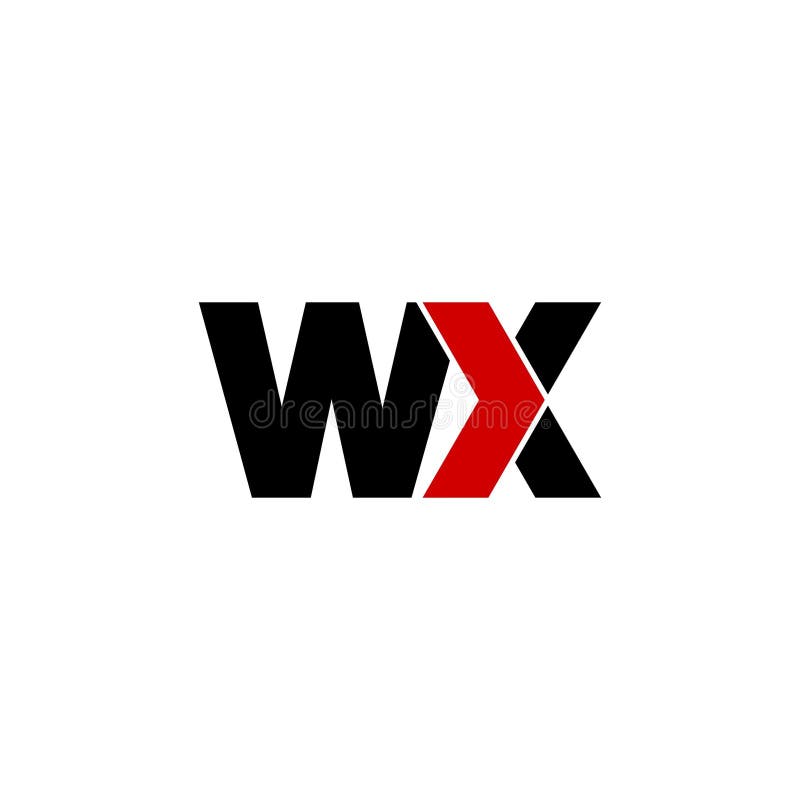 Letter Wx Logo Stock Illustrations – 630 Letter Wx Logo Stock ...