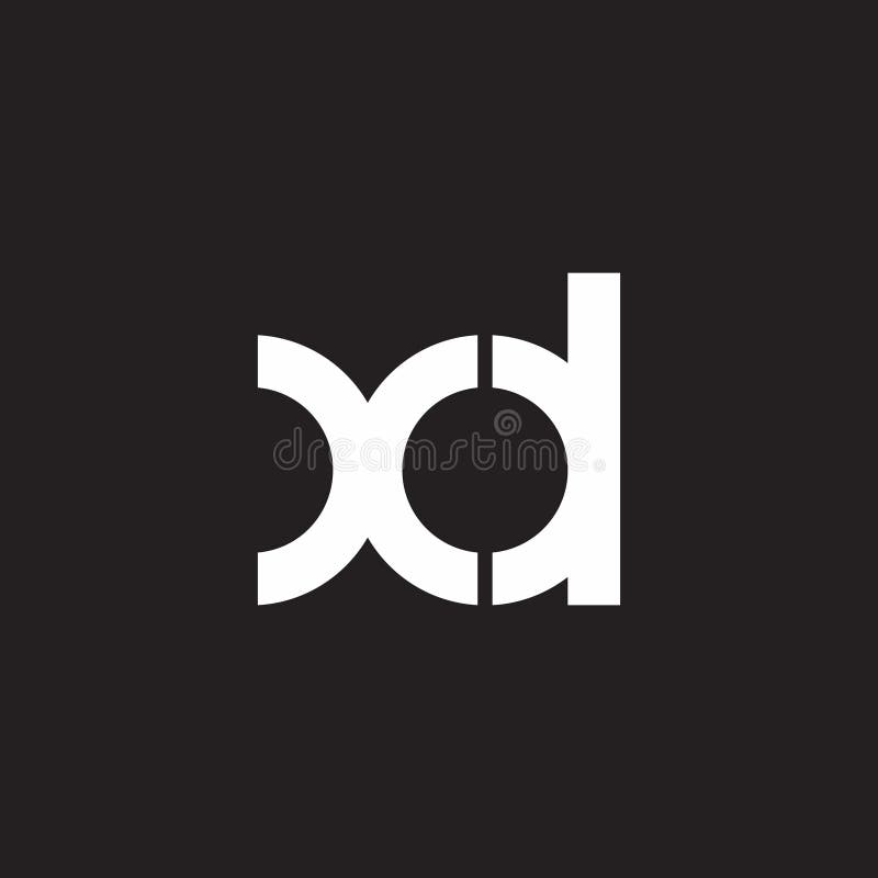 Letter Xd Simple Geometric Circles Logo Vector Stock Vector ...