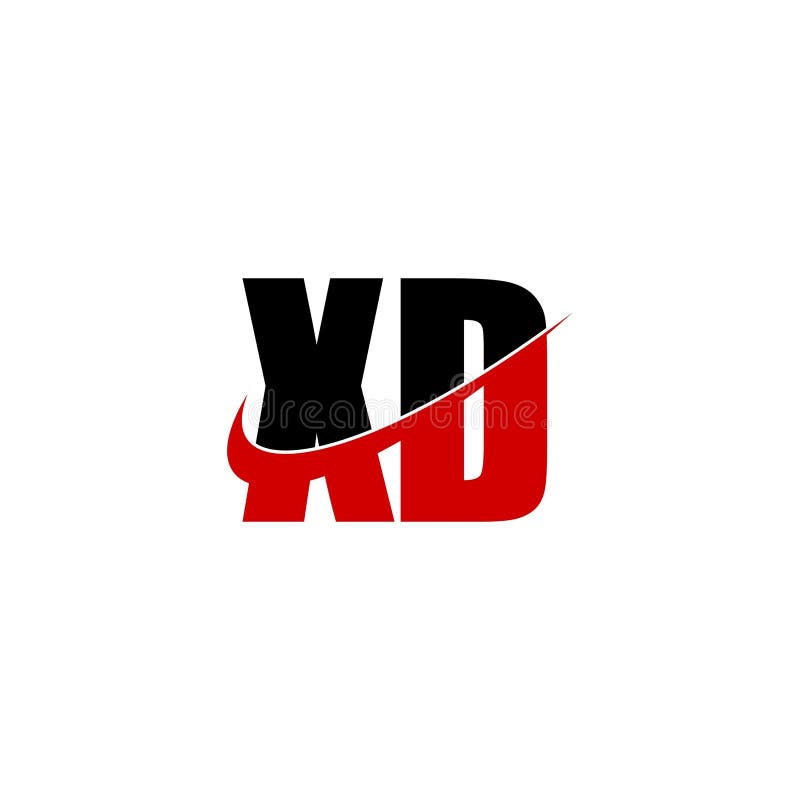 Letter XD Simple Logo Design Vector Stock Vector - Illustration of ...