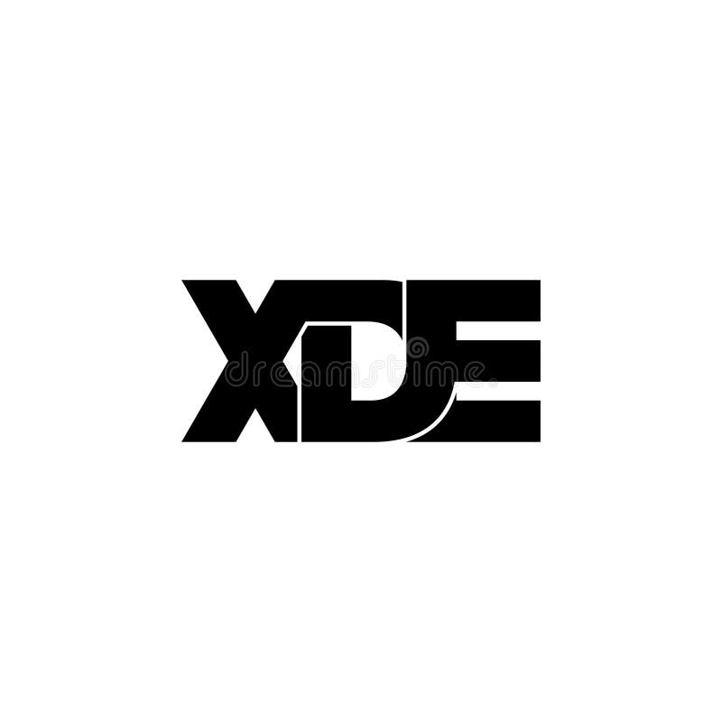 Letter XDE Simple Monogram Logo Icon Design. Stock Illustration ...