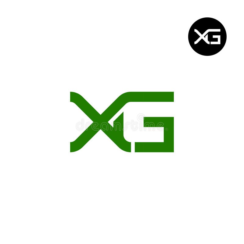 Letter XG Monogram Logo Design Stock Vector - Illustration of brand ...