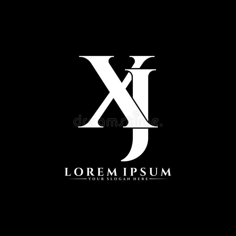 Letter XJ Luxury Logo Design Vector Stock Vector - Illustration of icon ...