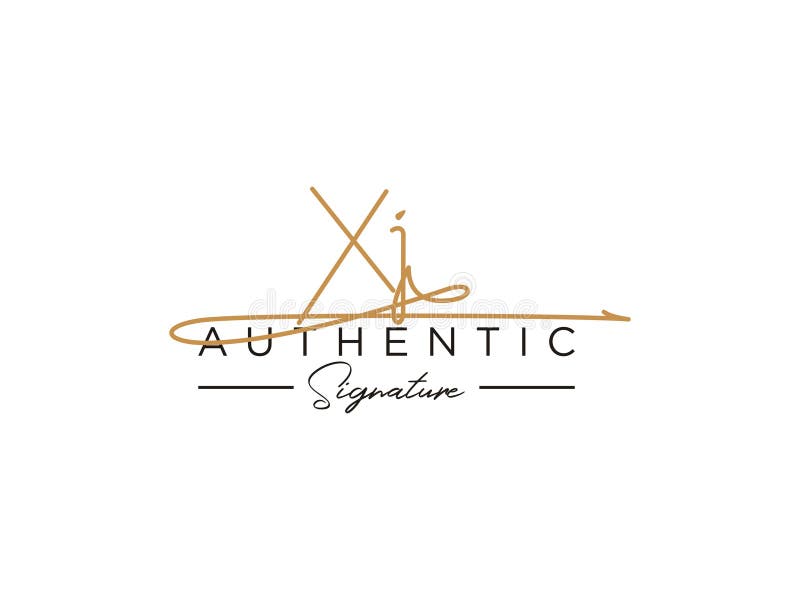 Letter Xj Signature Logo Template Vector Stock Vector Illustration Of Clean Monogram 285087594