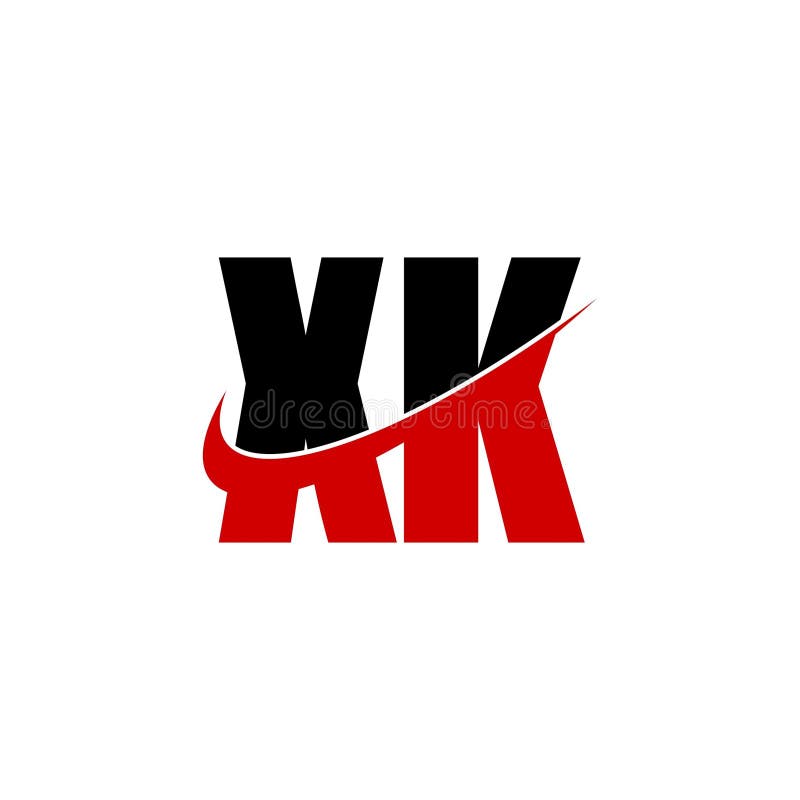 Letter XK Simple Logo Design Vector Stock Vector - Illustration of text ...