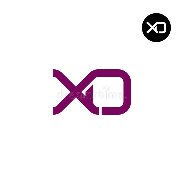 Letter XO Monogram Logo Design Stock Vector - Illustration of companies ...