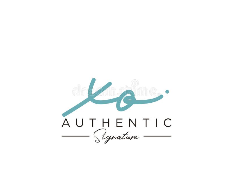 Letter XO Signature Logo Template Vector Stock Vector - Illustration of ...