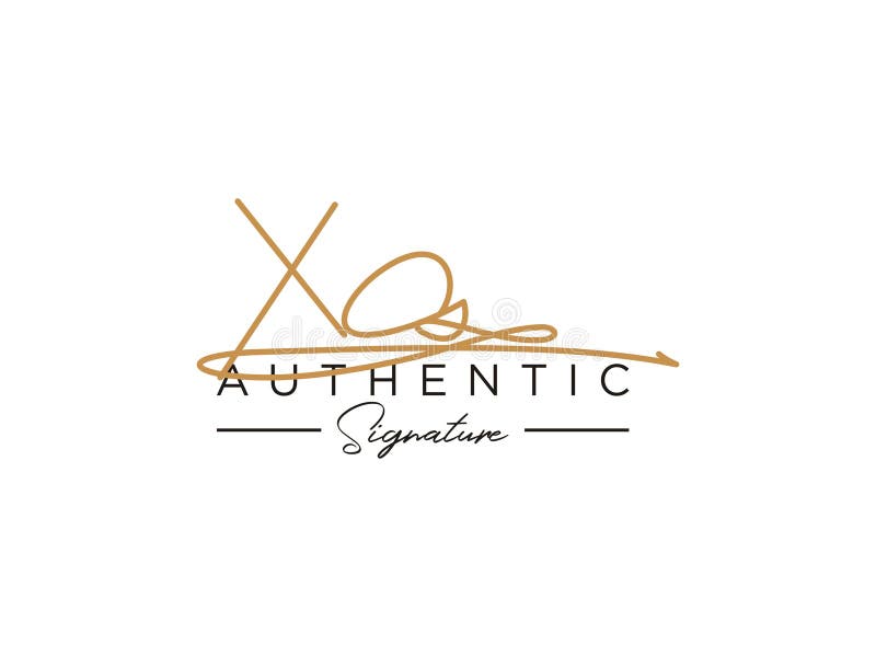 Letter XO Signature Logo Template Vector Stock Vector - Illustration of ...