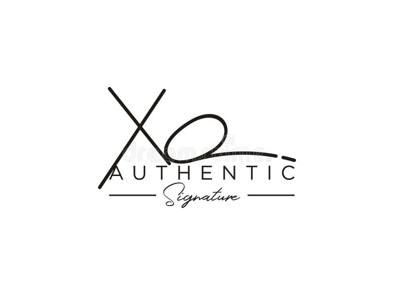 Letter XO Signature Logo Template Vector Stock Vector - Illustration of ...