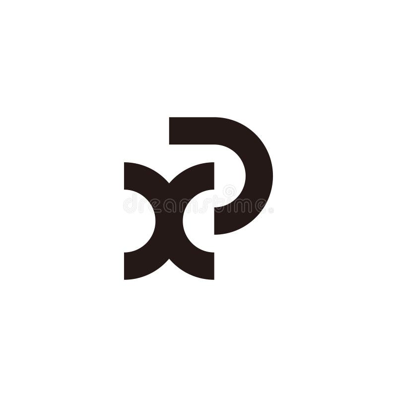 Letter Xp Abstract Geometric Simple Logo Vector Stock Vector ...
