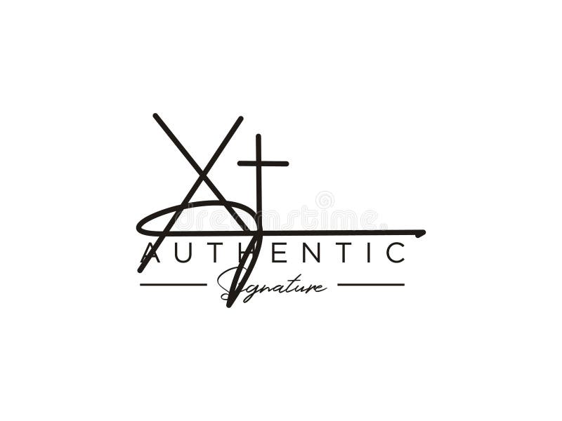 Letter XT Signature Logo Template Vector Stock Vector - Illustration of ...