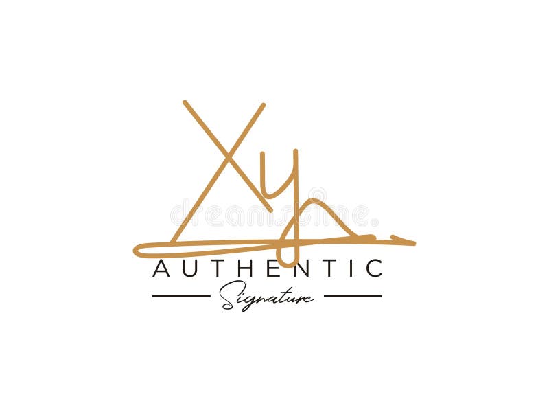Letter XY Signature Logo Template Vector Stock Vector - Illustration of ...