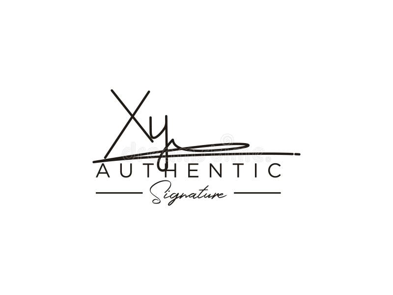 Letter XY Signature Logo Template Vector Stock Vector - Illustration of ...
