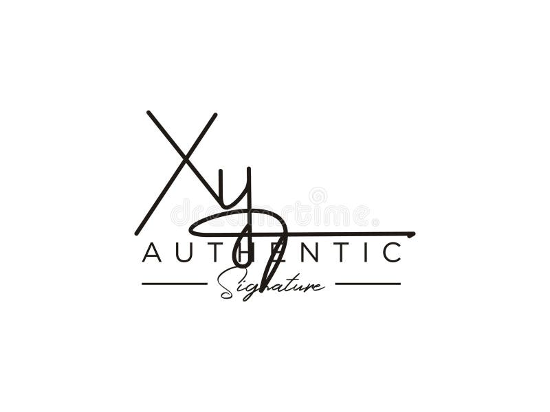 Letter XY Signature Logo Template Vector Stock Vector - Illustration of ...