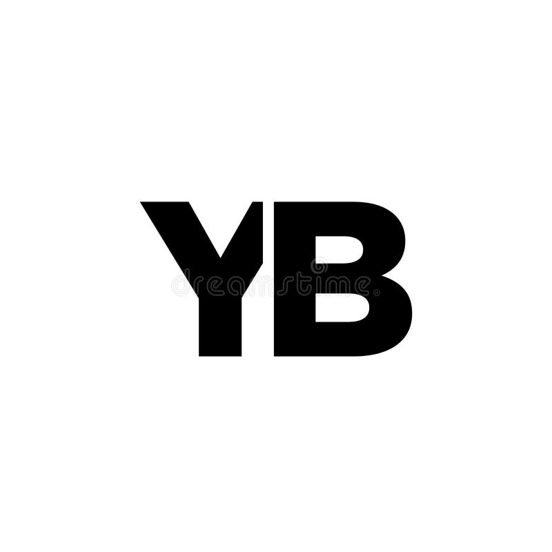 Letter Y and B, YB Logo Design Template. Minimal Monogram Initial Based ...