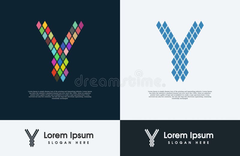 Letter Y Bit Creative and Colorful Logo Stock Vector - Illustration of ...