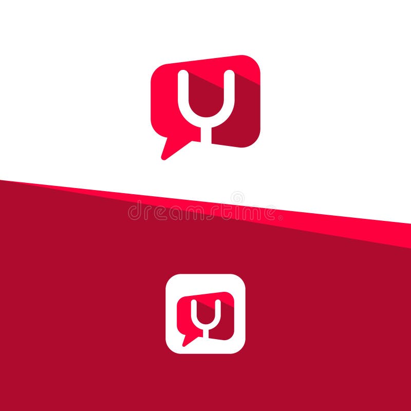 Letter Y Chat Talk Logo Design Template Vector Illustration Stock ...