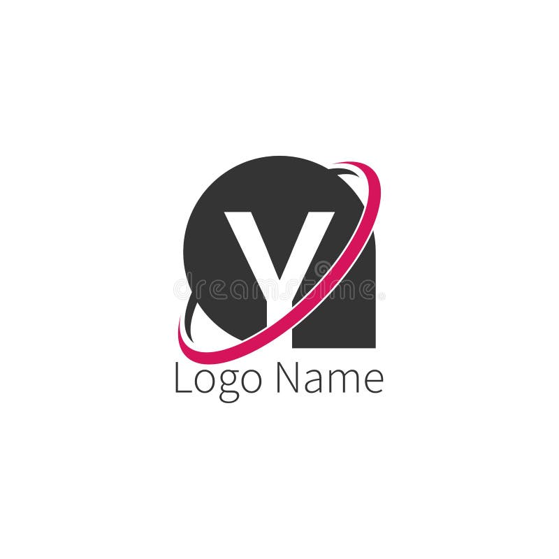Letter Y Circle Icon Logo, Design Letter + Icon Circle Concept Stock ...