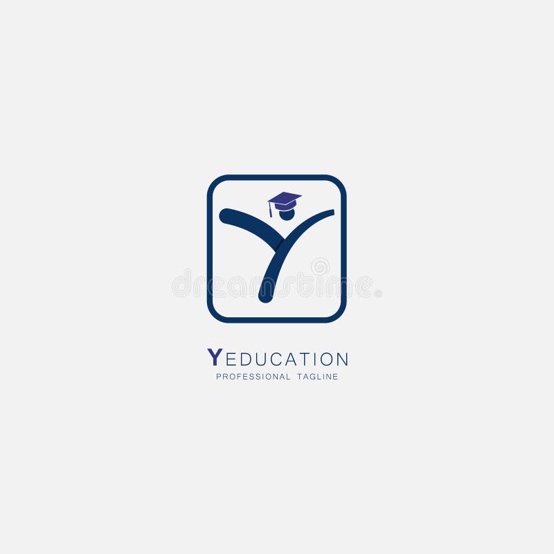 Letter Y Education Logo Initial Graduation Cap Concept. Graduation Logo ...