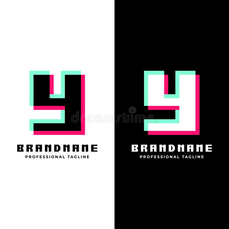 Letter Y Glitch Logo, Great for Futuristic and Innovative Projects ...