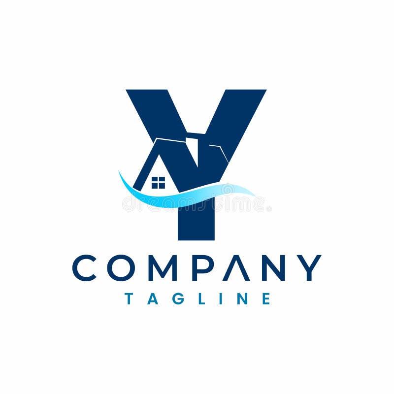 Letter Y House Logo , Initial Home Logo Stock Vector - Illustration of ...