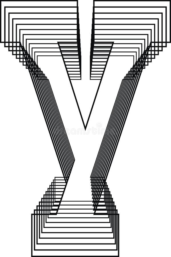 Letter Y Line Logo Icon Design Stock Vector - Illustration of movement ...