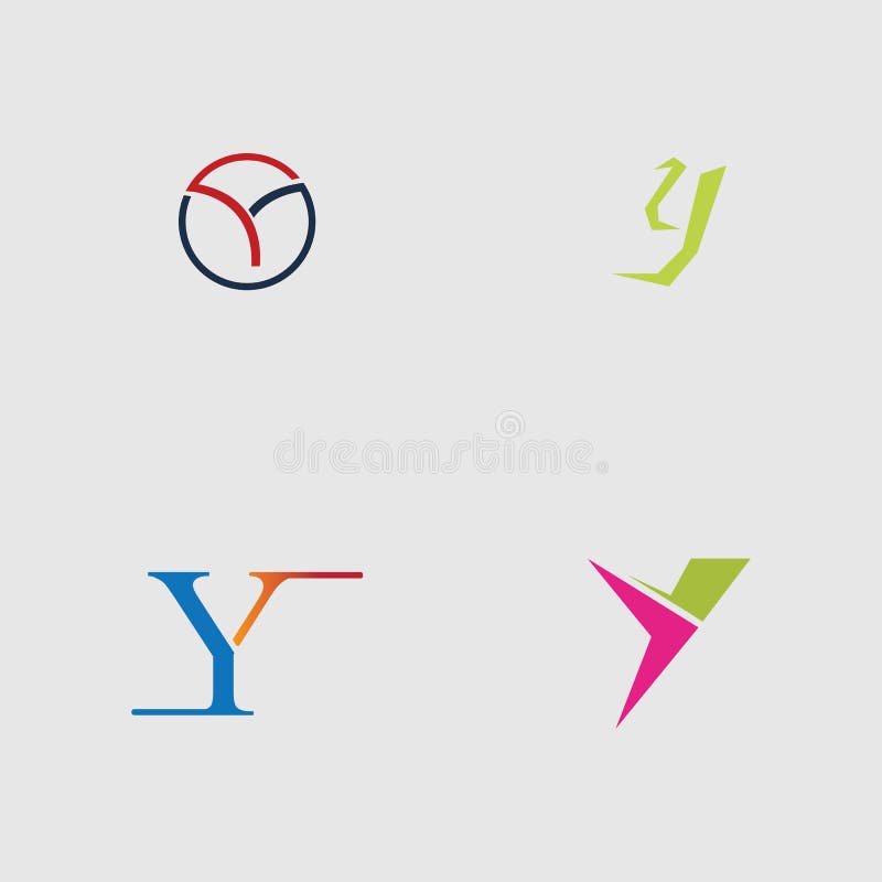 Letter Y Logo Template Vector Icon Design Stock Vector - Illustration ...