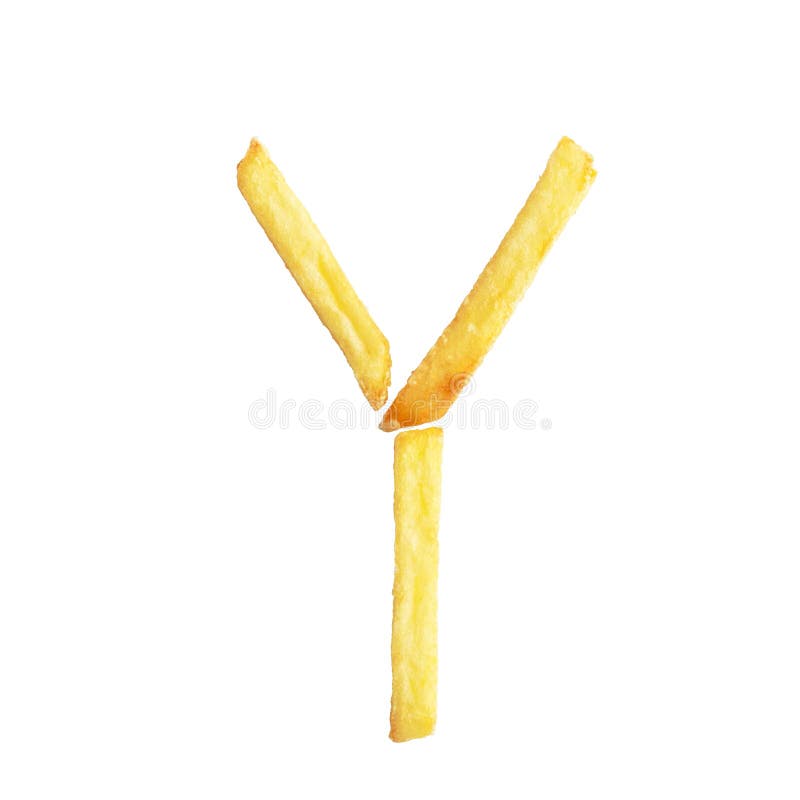 Letter Y Made of French Fries Stock Photo - Image of letter, alphabet ...