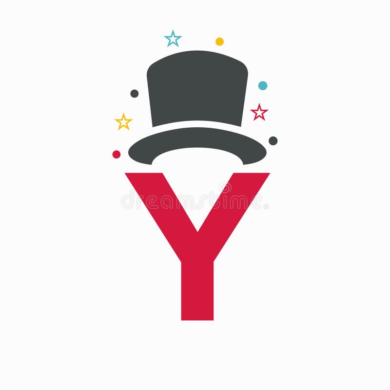 Letter Y Magic Hat Logo Design. Magician Symbol Vector Template Stock ...