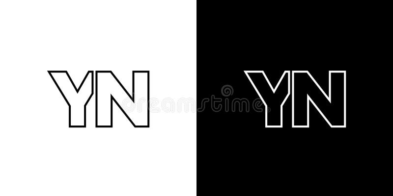 Letter Y and N, YN Logo Design Template. Minimal Monogram Initial Based ...