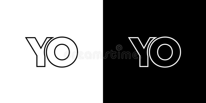 Letter Y and O, YO Logo Design Template. Minimal Monogram Initial Based ...