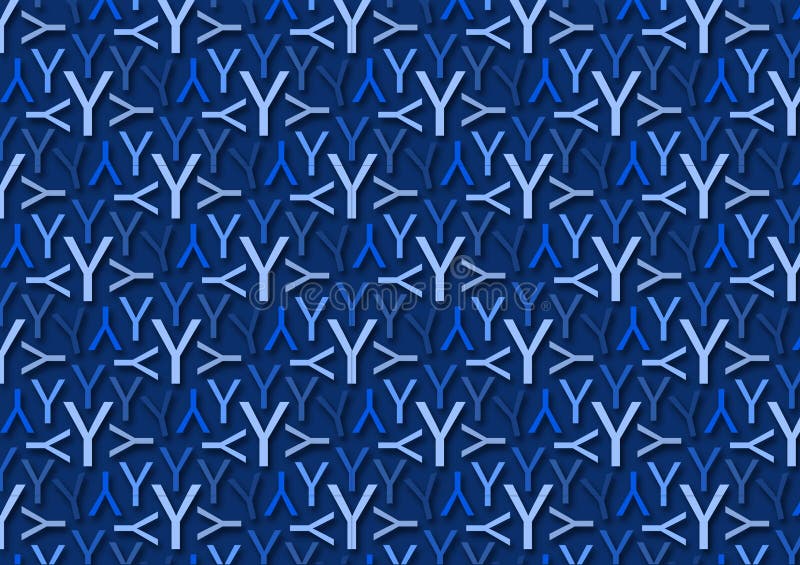 Letter Y Pattern in Different Colored Blue Shades for Wallpaper Stock ...