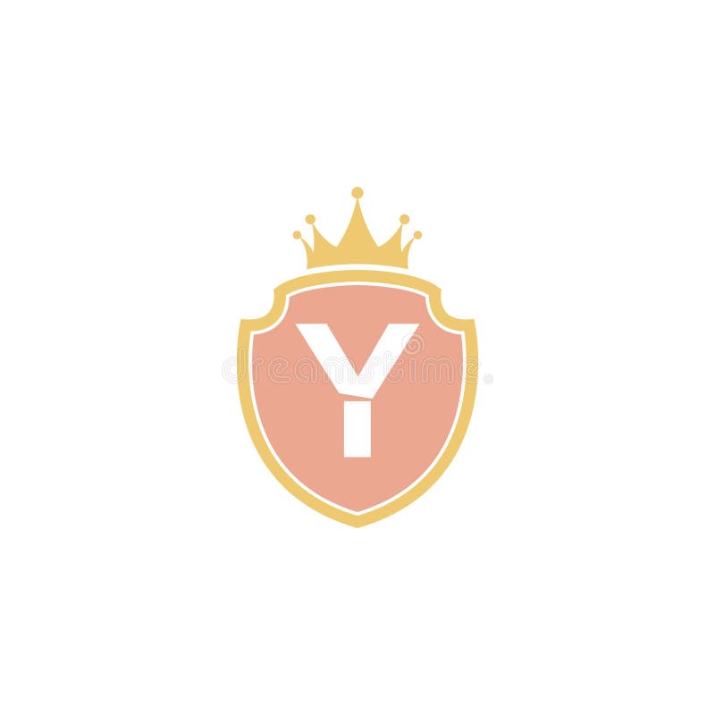 Letter Y with Shield Icon Logo Design Illustration Stock Illustration ...