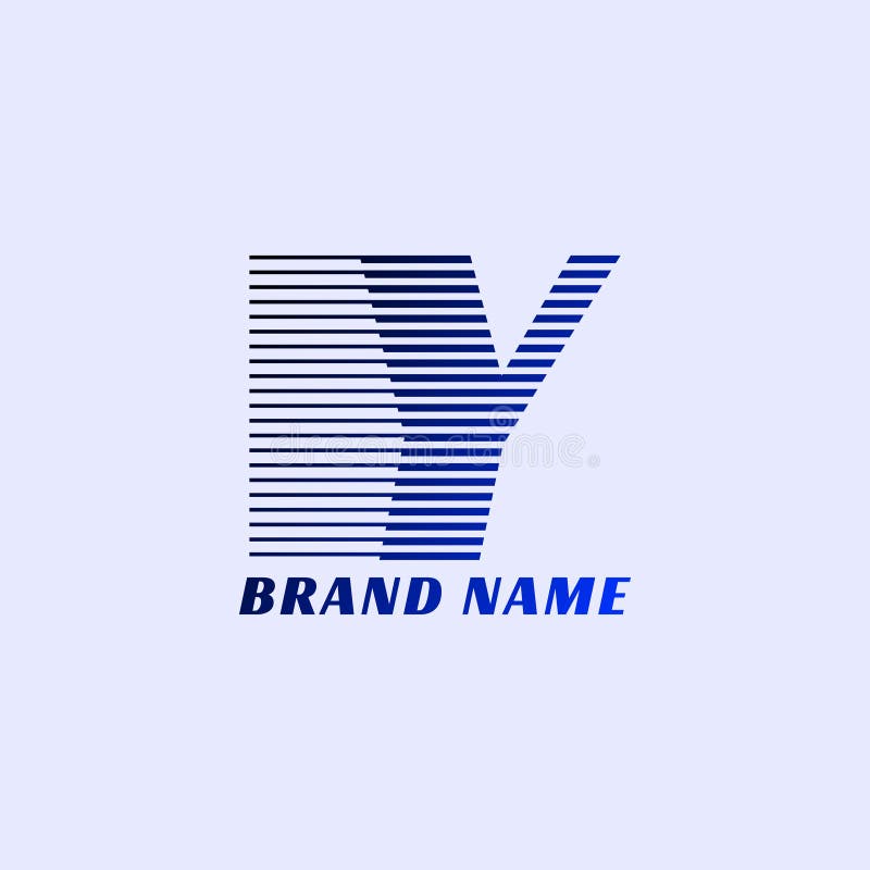 Letter Y Stripes Professional Logo Design Stock Vector - Illustration ...