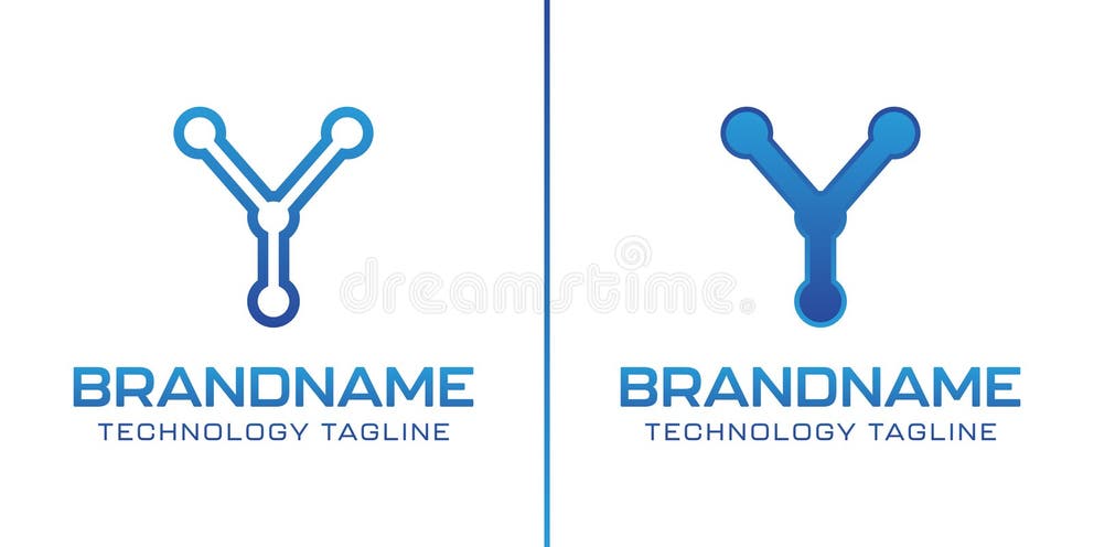 Letter Y Technology Logo, Symbolize Progress, Innovation, and Digital ...