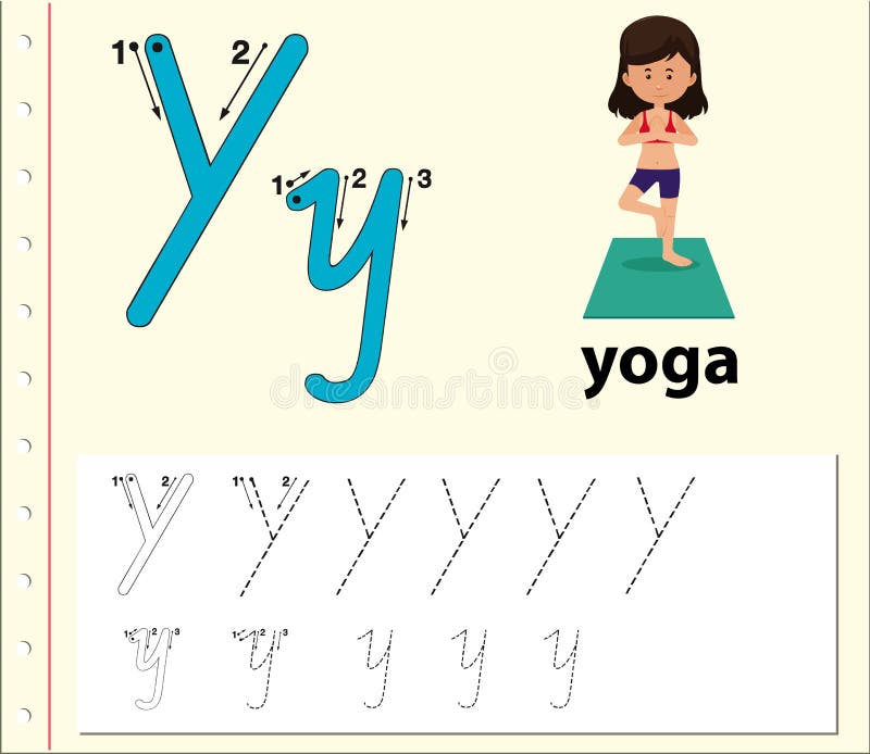 Tracing Letter Y Stock Illustrations – 174 Tracing Letter Y Stock ...