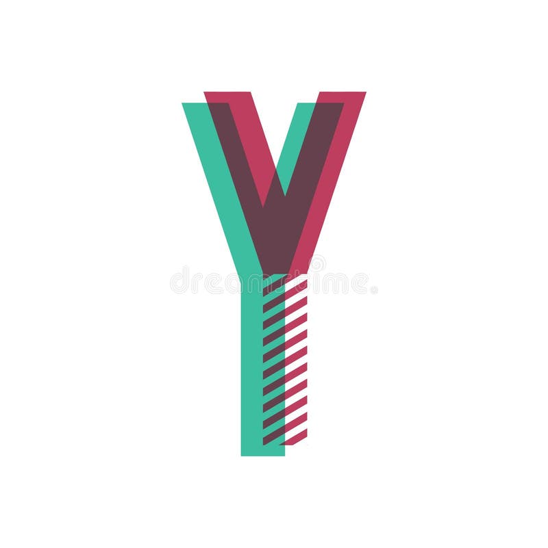 Letter Y. Vector Illustration Decorative Design Stock Vector ...