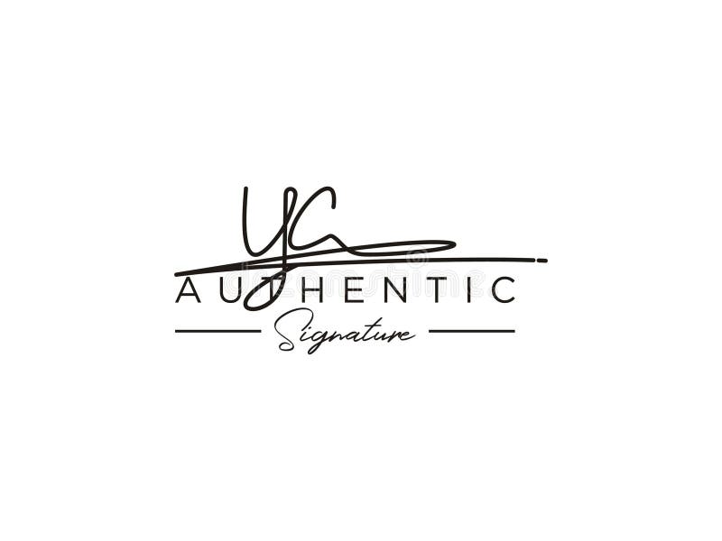 Letter YC Signature Logo Template Vector Stock Vector - Illustration of ...