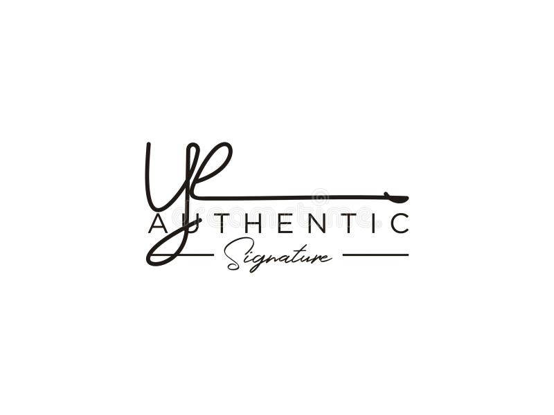 Letter YE Signature Logo Template Vector Stock Vector - Illustration of ...