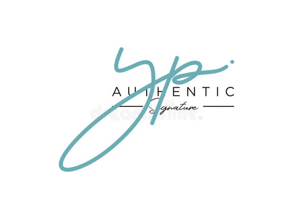 Letter YP Signature Logo Template Vector Stock Vector - Illustration of ...