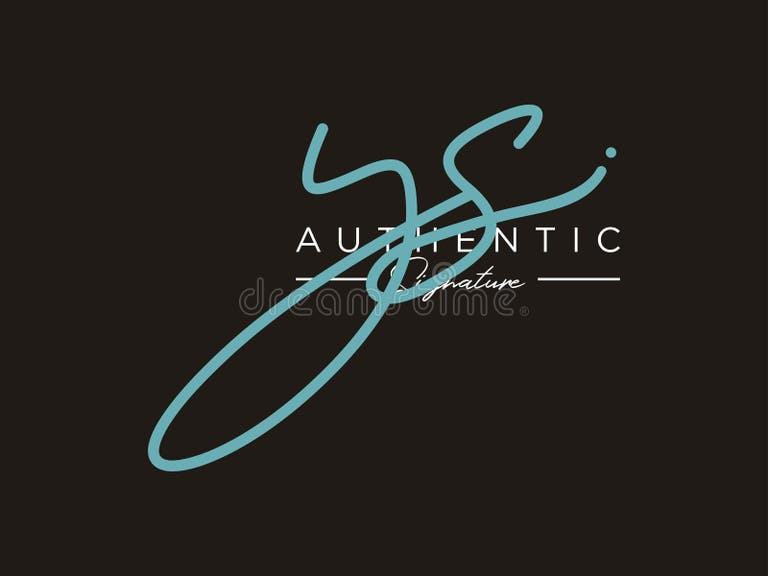 Letter YS Signature Logo Template Vector Stock Vector - Illustration of ...