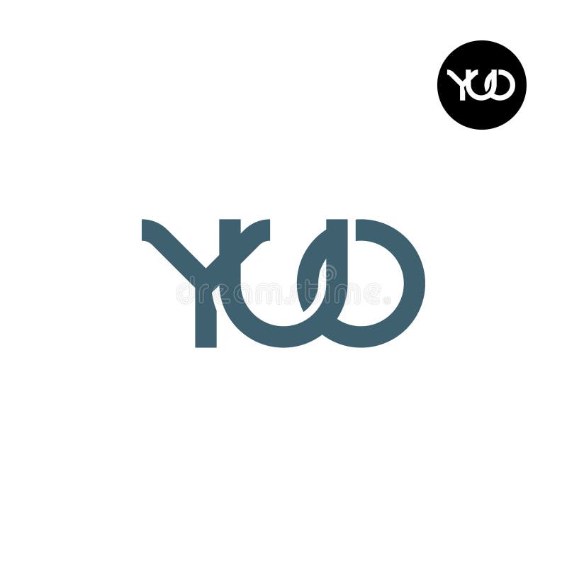 Letter YUO Monogram Logo Design Stock Vector - Illustration of brand ...