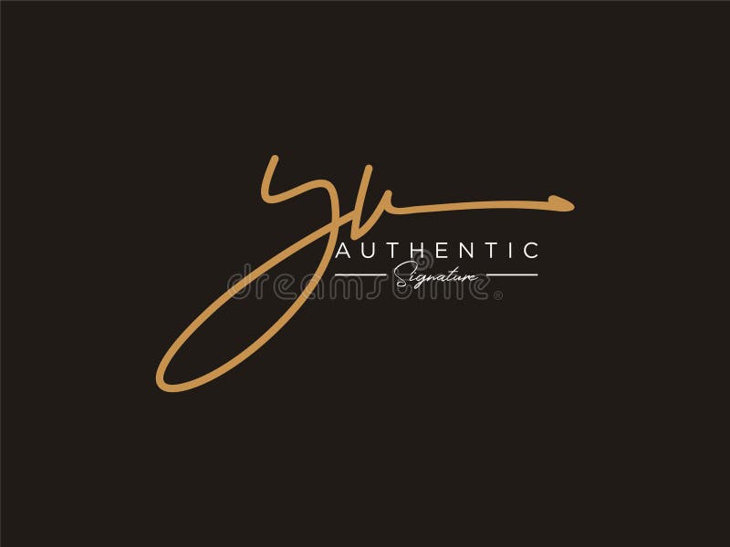 Letter or Signature Logo Template Vector Stock Vector - Illustration of ...