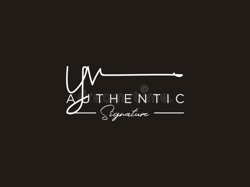 Letter YV Signature Logo Template Vector Stock Vector - Illustration of ...