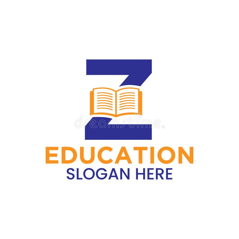 Letter Z Education Logo Concept with Open Book Icon Template Stock ...