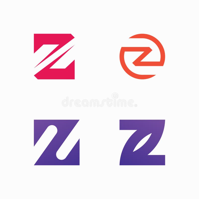 Letter Z Logo Design Template Elements Stock Vector - Illustration of ...