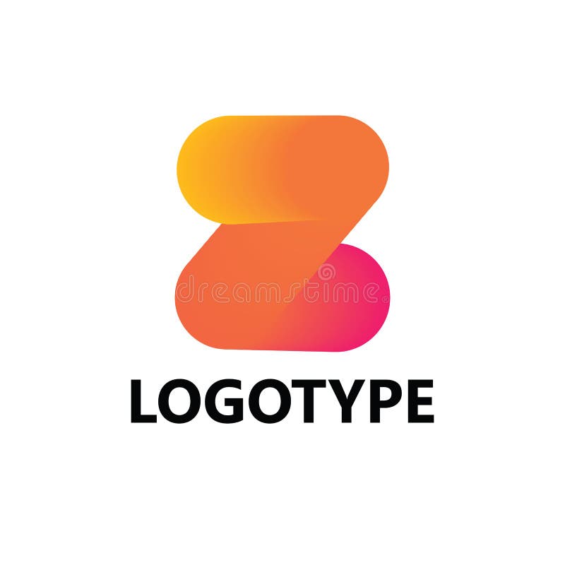 Letter Z Logo Icon Design Template Elements Stock Vector - Illustration ...